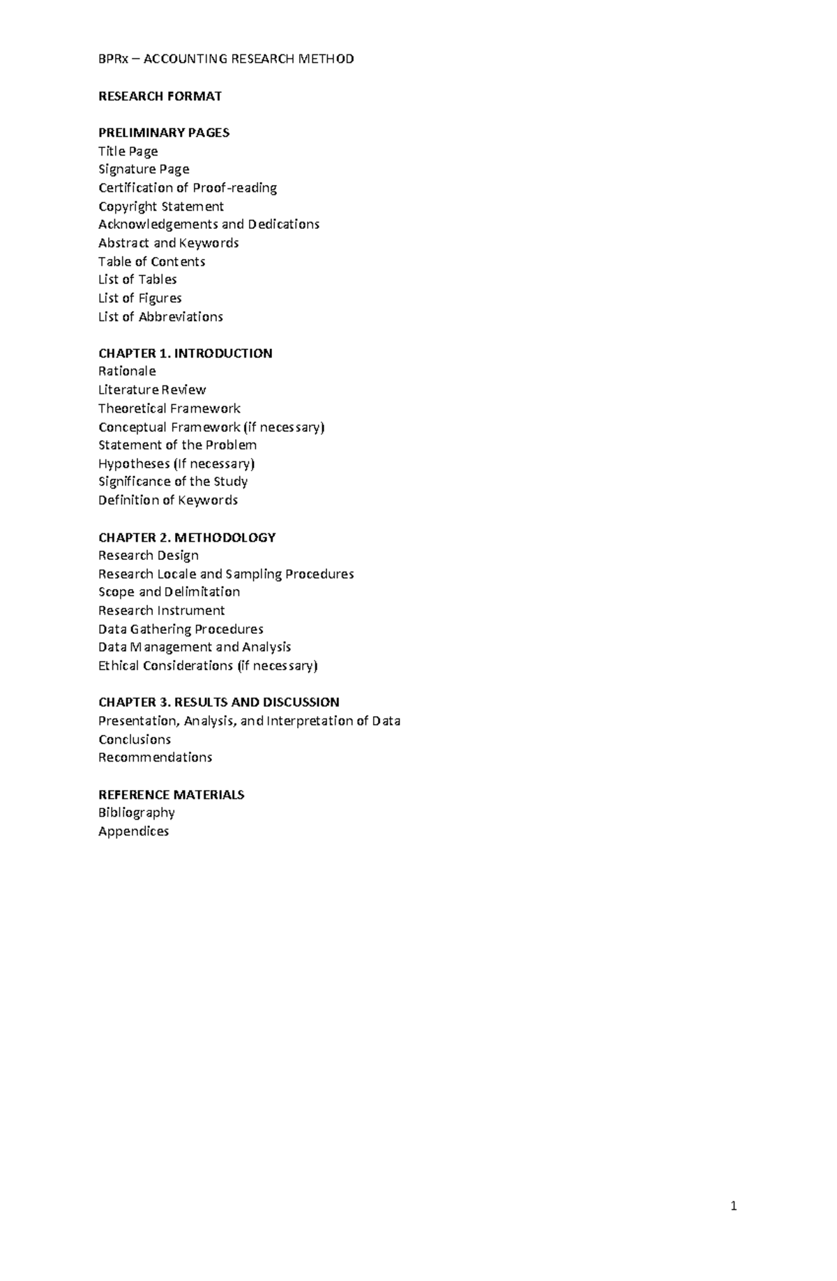 Research- Format - RESEARCH FORMAT PRELIMINARY PAGES Title Page ...