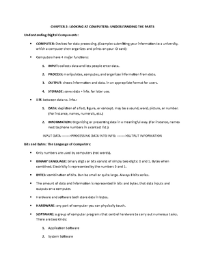 Chapter 6 - Understanding AND Assessing Hardware - CHAPTER 6 ...