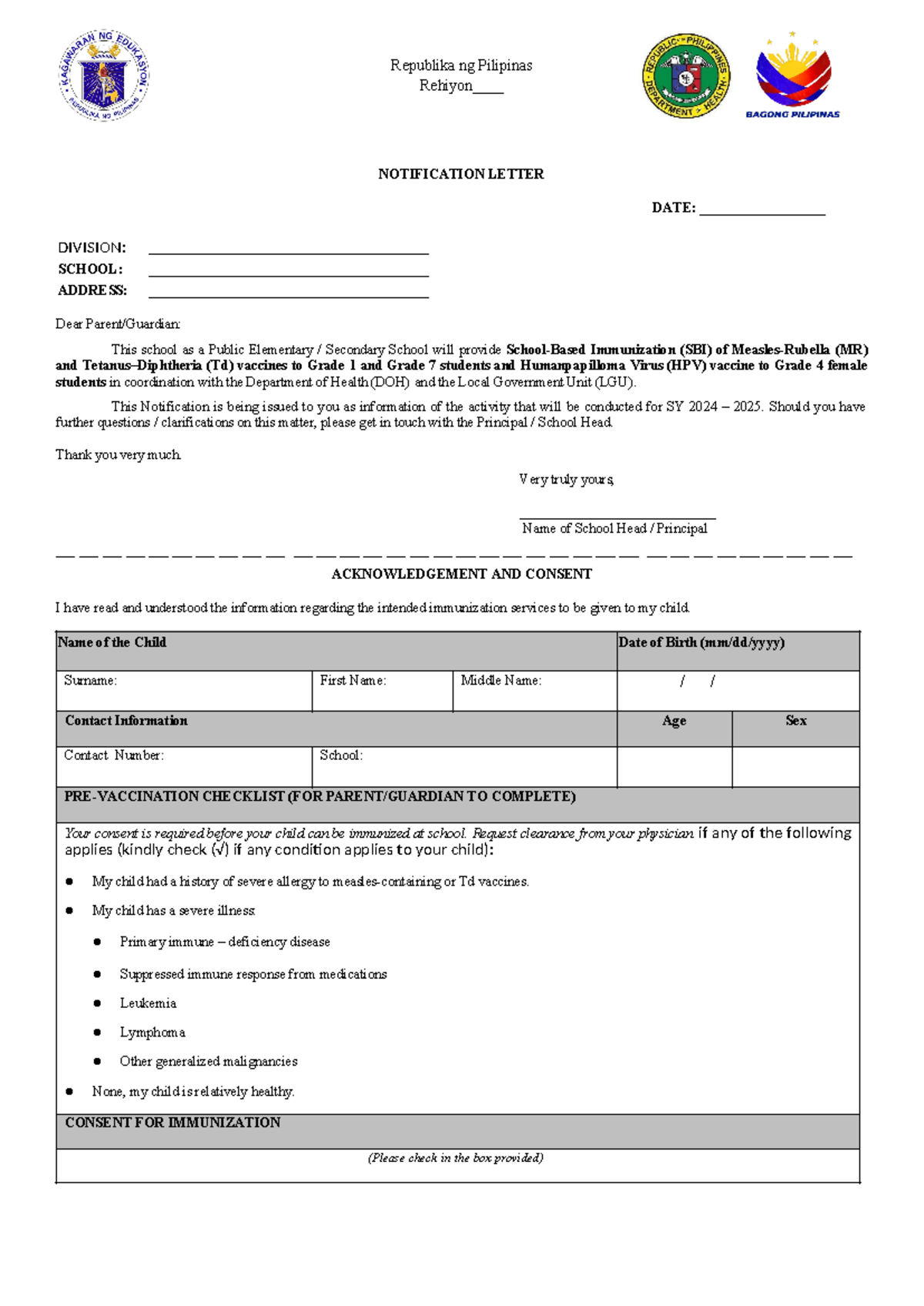 Official-SBI-Consent-Waiver-Form-2024- Download-A-COPY-1 - Rehiyon ...