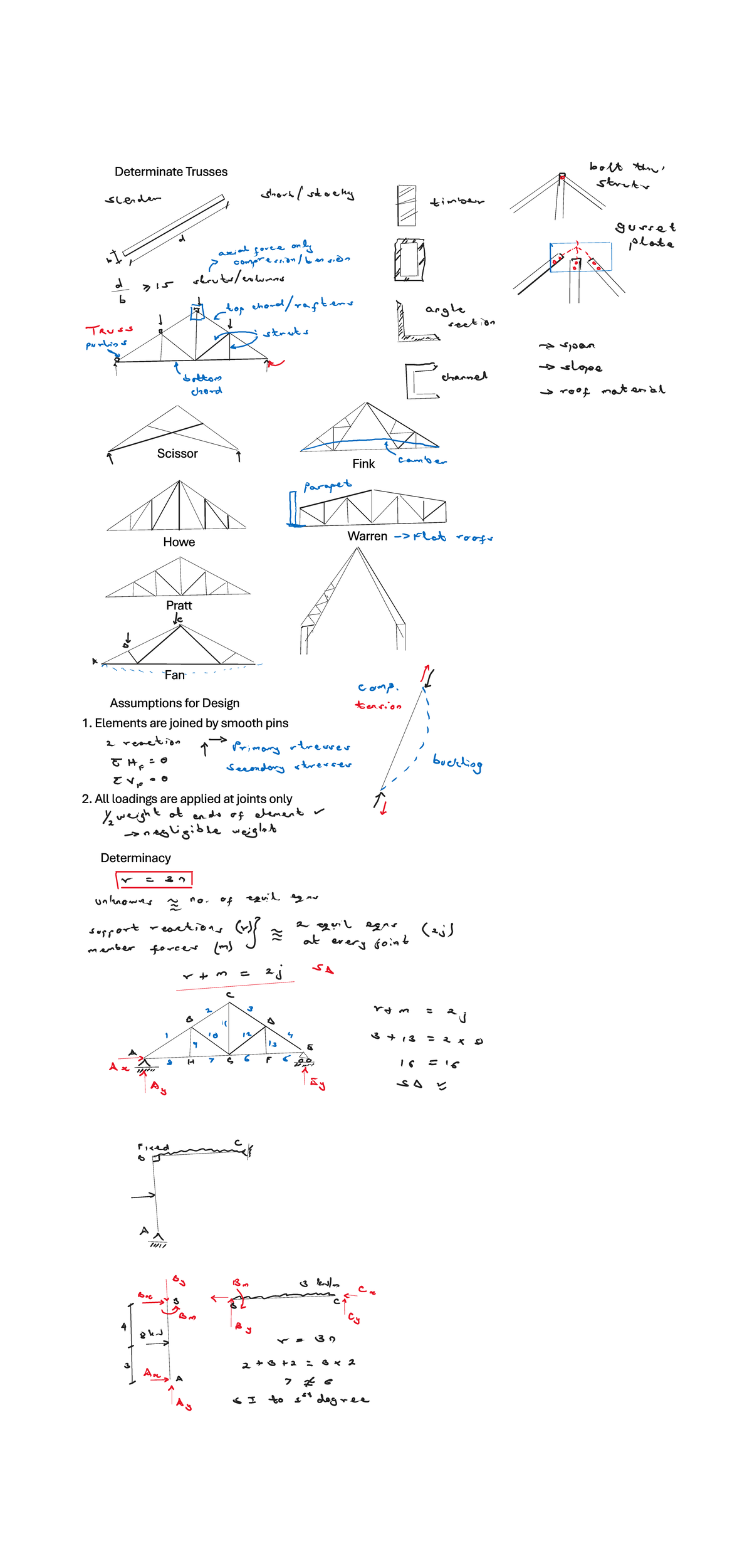 Determinate Trusses - Good notes for lectures and revision - bachelor ...