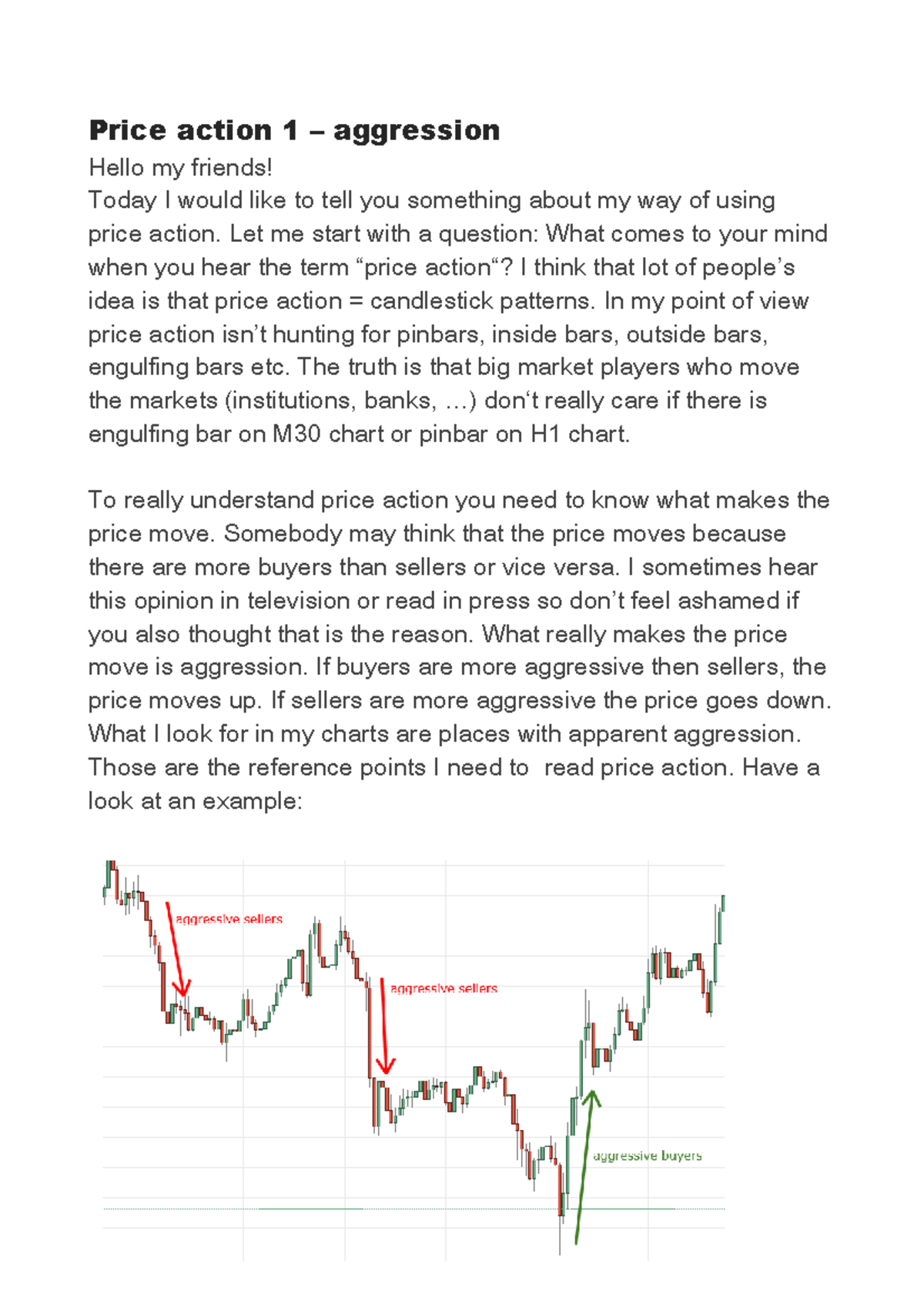 Price Action 1 - Aggression - Price action 1 – aggression Hello my ...