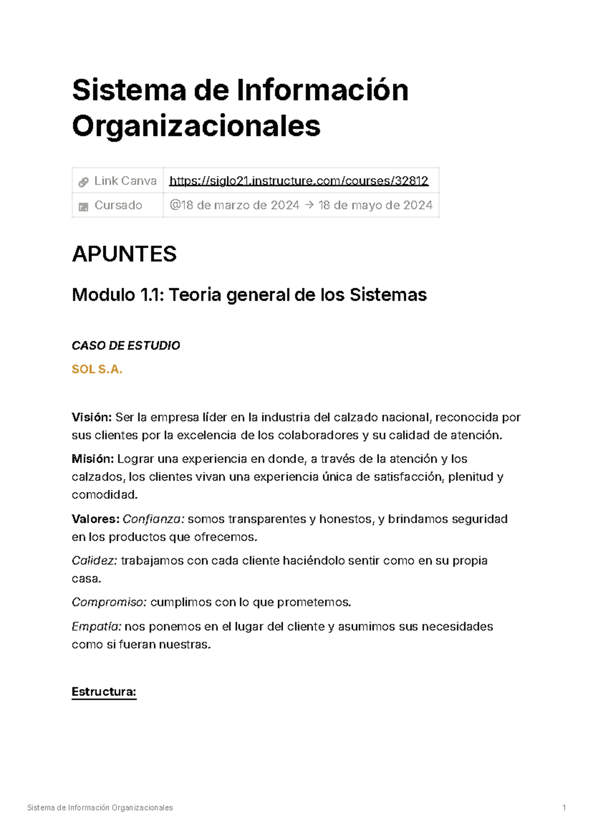 Resumen Primer Parcial SIO - Sistema de Información Organizacionales Link Canva - Studocu