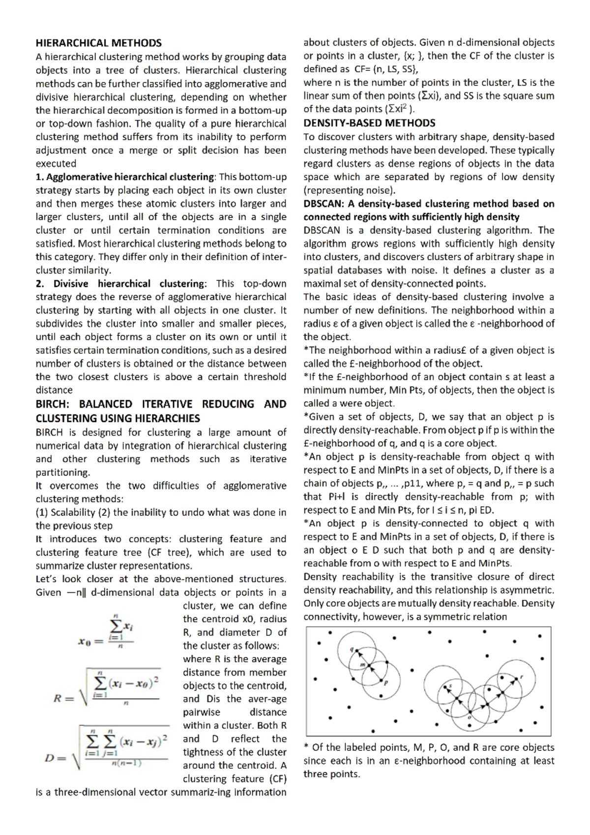 Data Mining and Ware Housing Module 6 - Short Note - Studocu