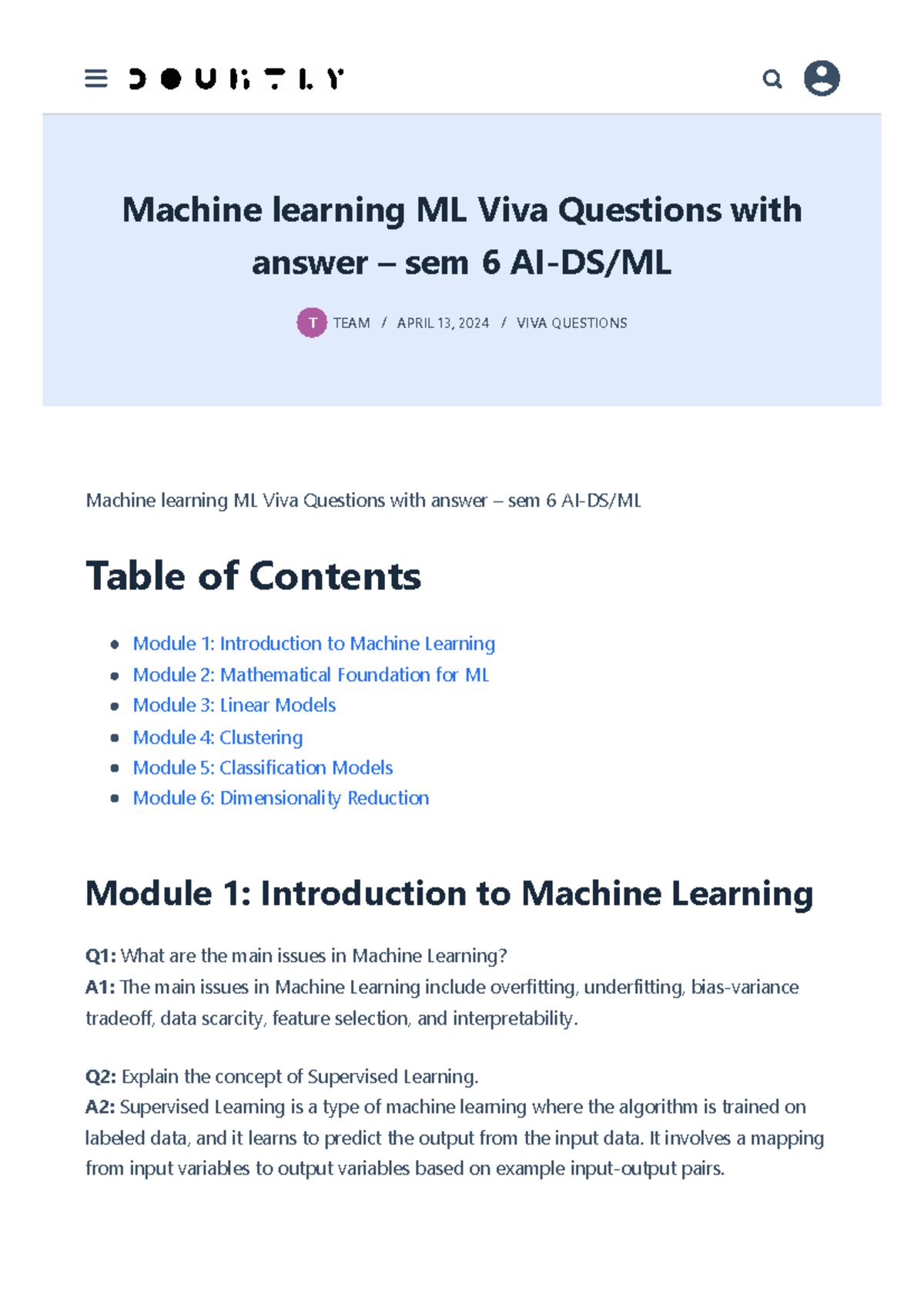 ML-VIVA QUES - Machine learning ML Viva Questions with answer – sem 6 ...