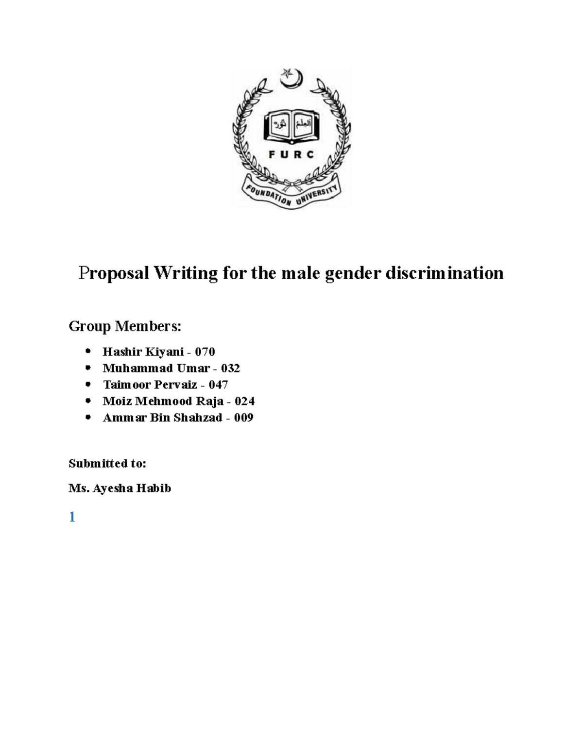 English Proposal - mezy kero - Proposal Writing for the male gender ...