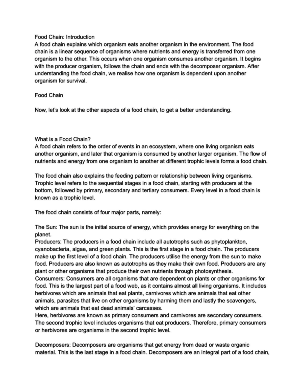 Adobe Scan Jul 2, 2023 (12) - Food Chain: Introduction A food chain ...
