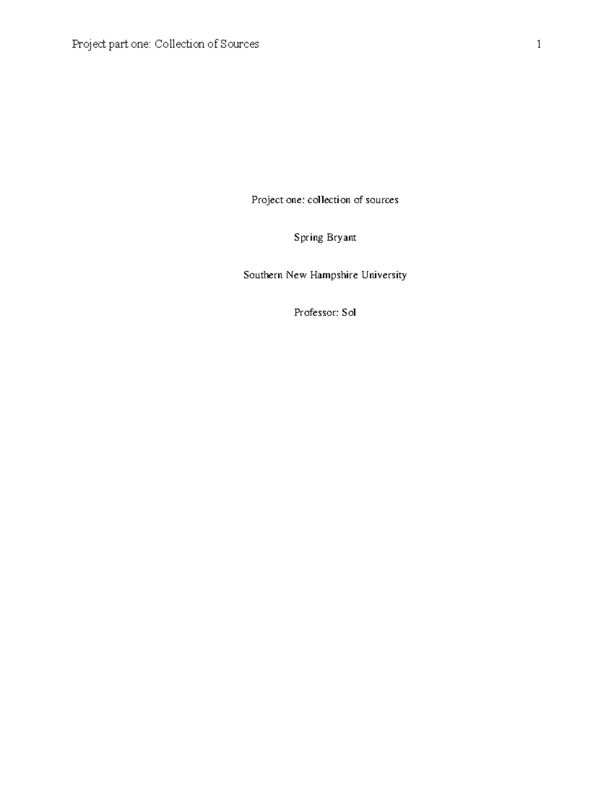 Document - Journal 5 - Project part one: Collection of Sources 1 ...