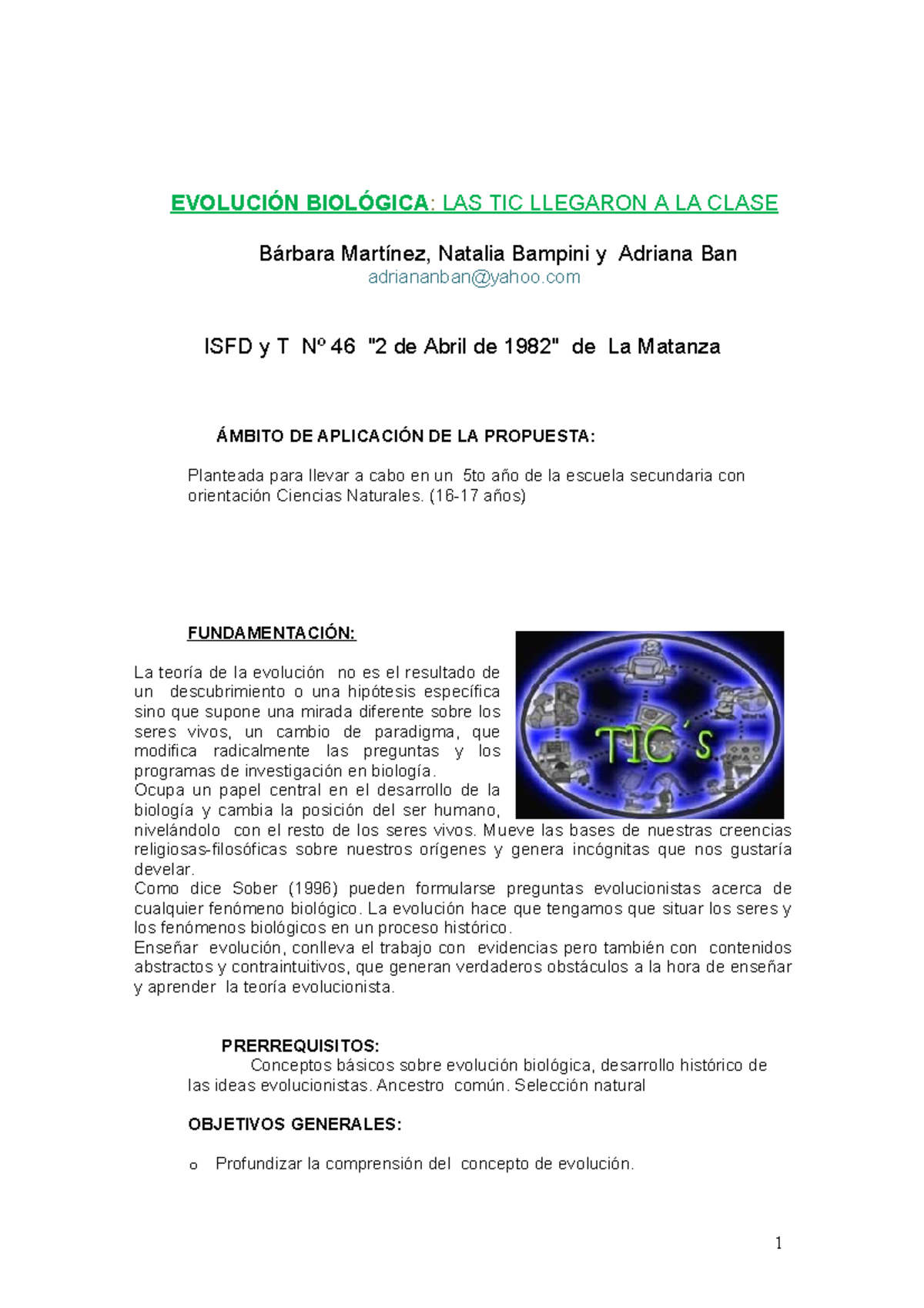 Cap 23. evolucion biologica - EVOLUCIÓN BIOLÓGICA: LAS TIC LLEGARON A ...