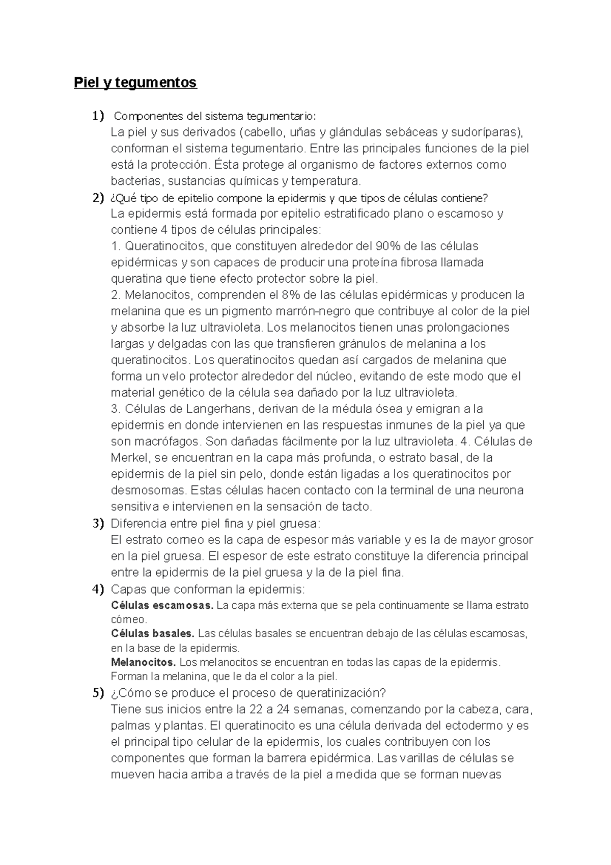 Guia de clase 4, FDCE - trabajo practico semanal - Piel y tegumentos 1 ...