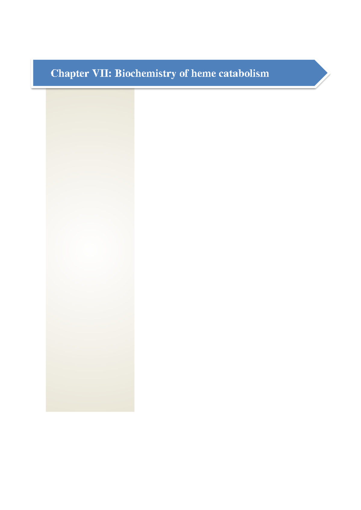Bio Git Heme catabolism - Chapter VII: Biochemistry of heme catabolism ...