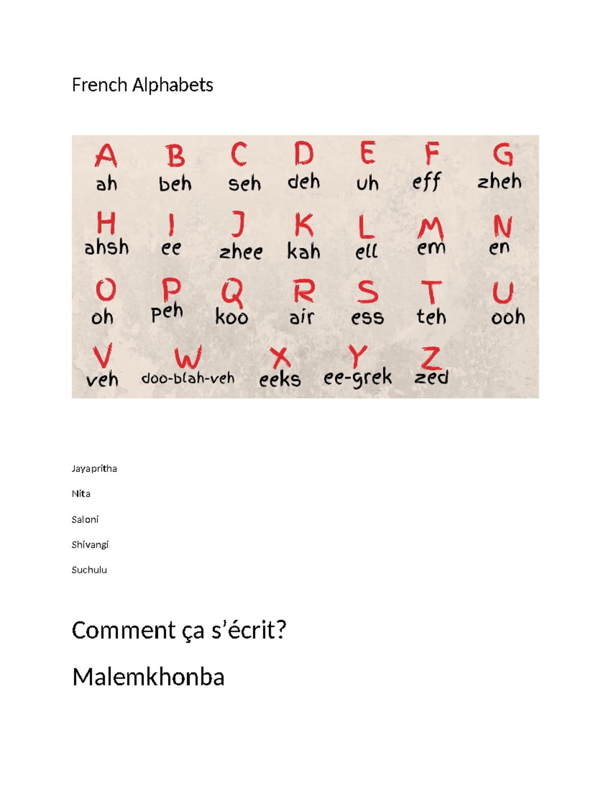 French Alphabets - lll - Advanced Calculus - French Alphabets ...