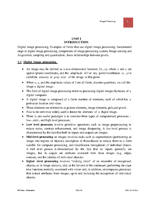 Spearmans rank correlation - Digital Image Processing - Studocu