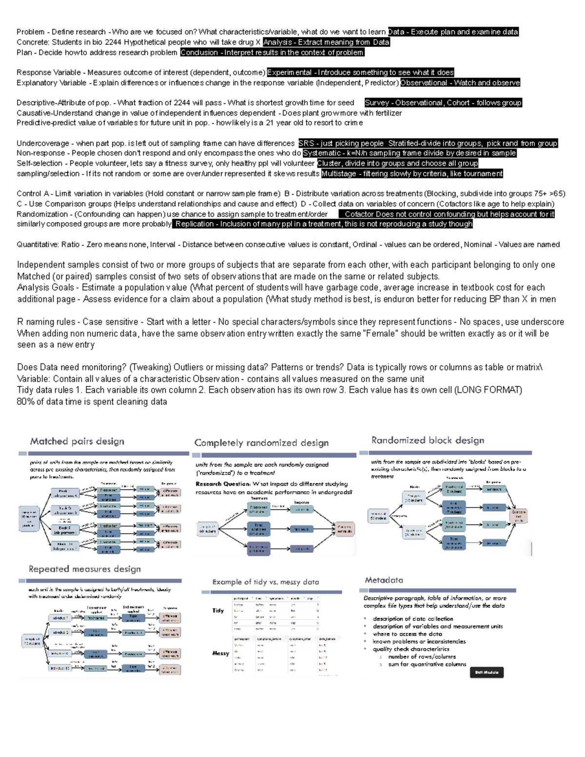 One Pager - Problem - Define research - Who are we focused on? What ...