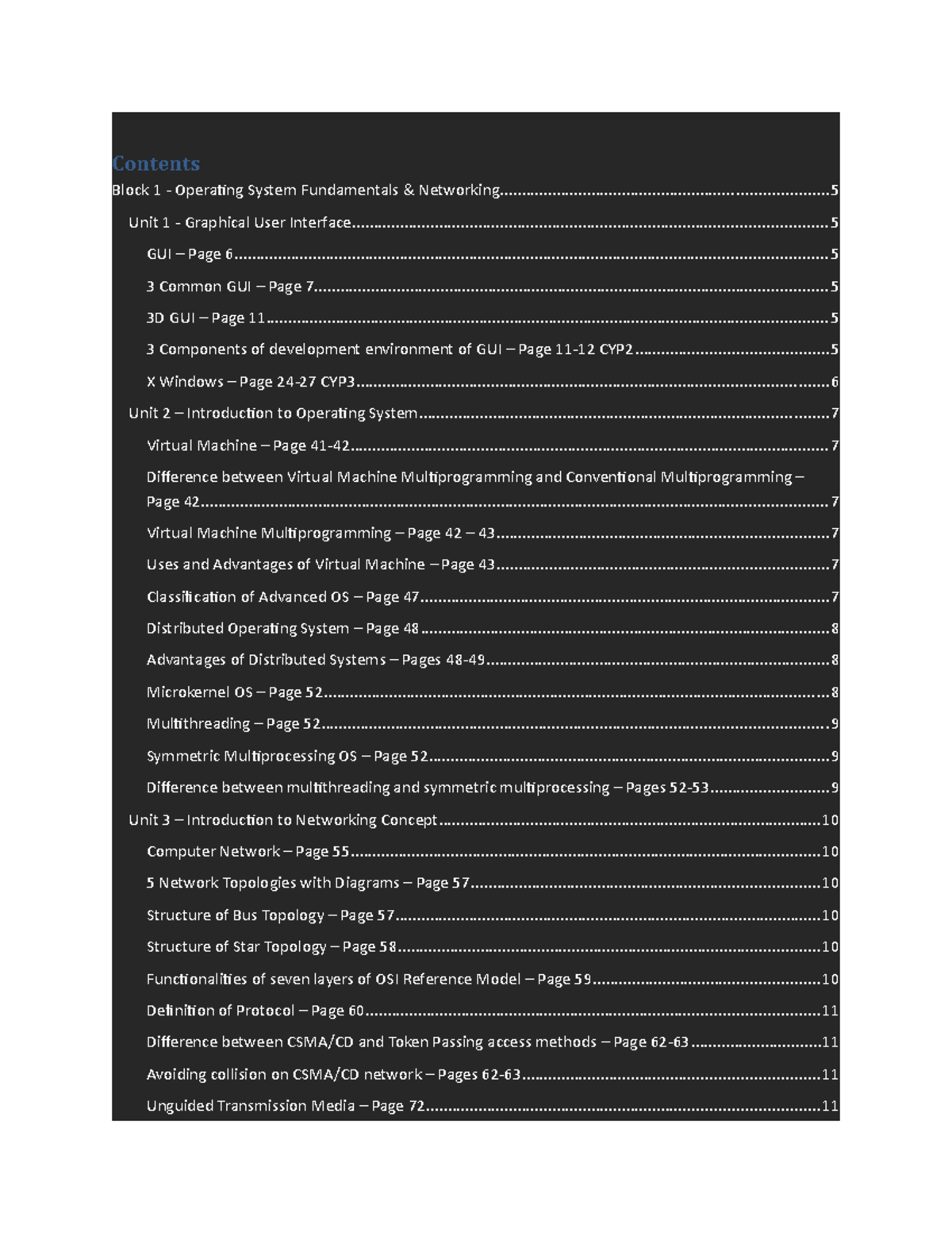 Mcs 022 Operating Systems Networking Management Study Notes