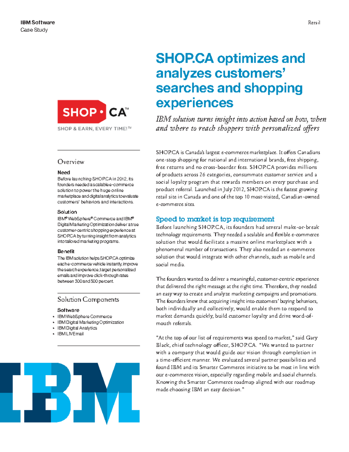 Shop - Case Study - Case Study IBM Software Retail SHOP is Canada’s ...