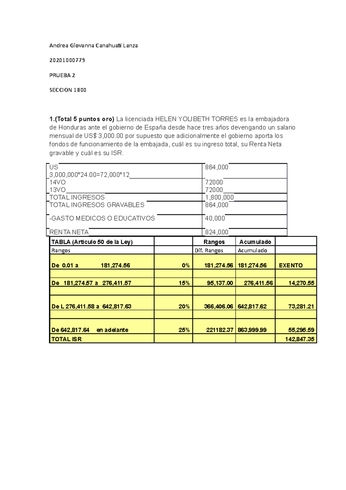 Examen 2 202010 00779 - mcjhvkjshdx - Andrea Giovanna Canahuati Lanza 20201000779 PRUEBA 2 ...
