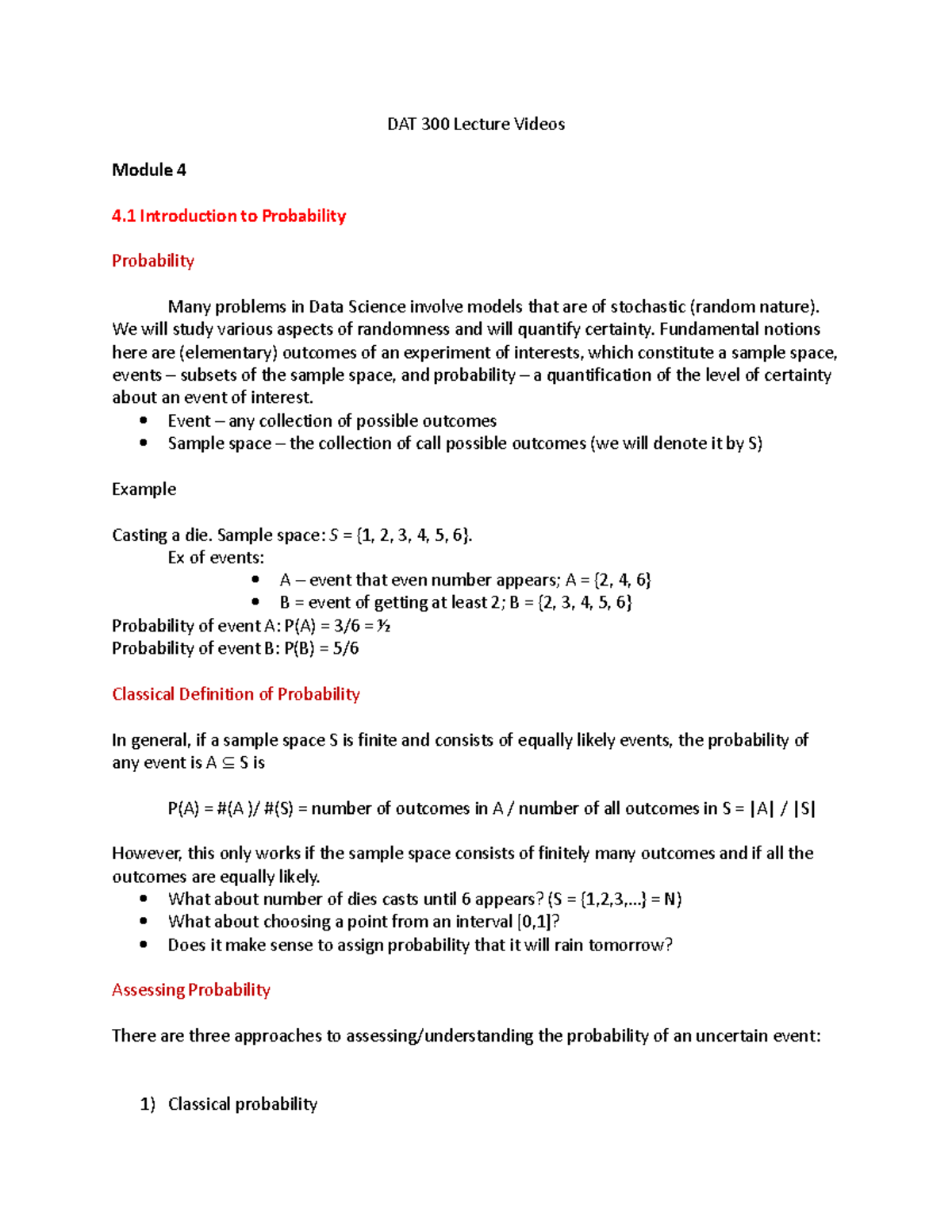 DAT 300 Lecture Videos - Video reviews - DAT 300 Lecture Videos Module ...