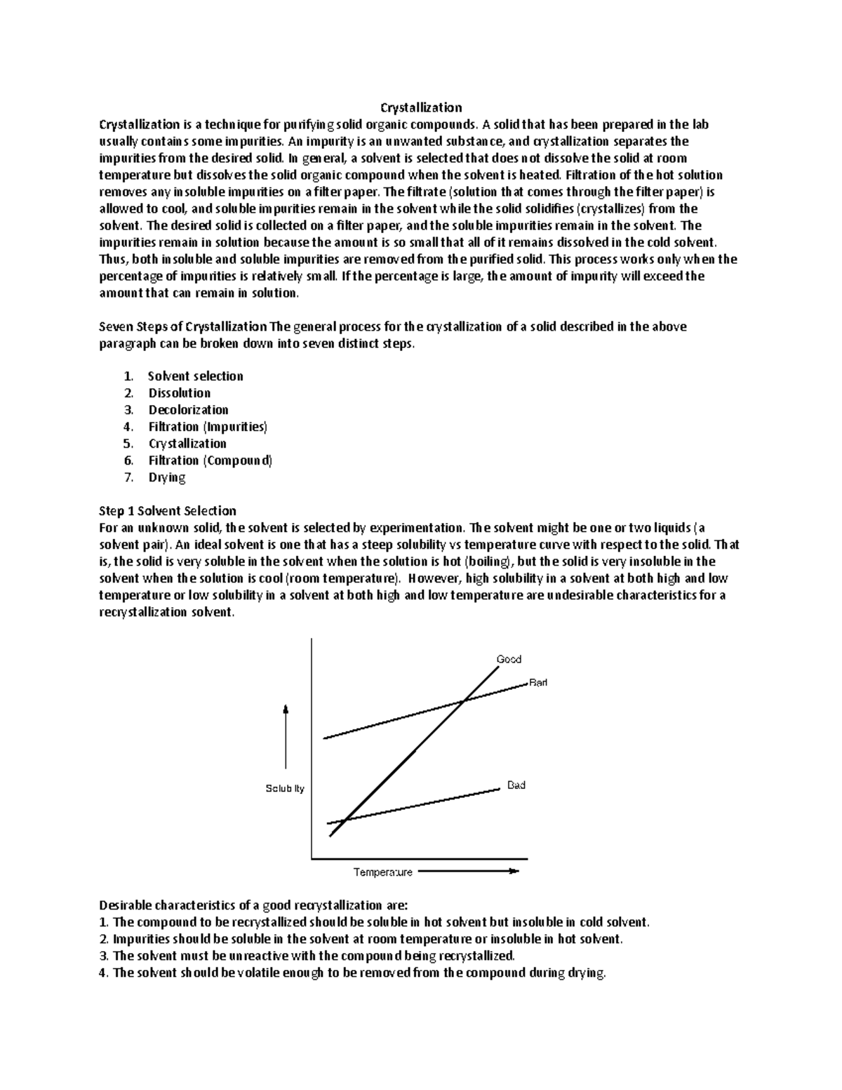 Recrystallization and Melting Point Background - Crystallization ...