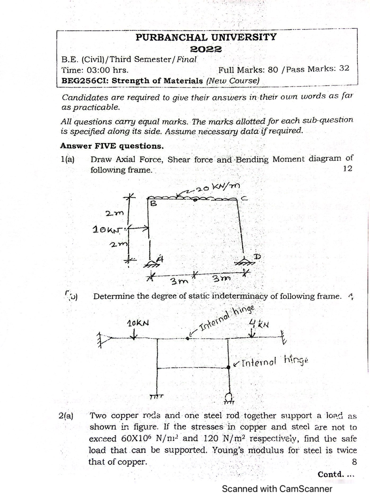 Question bank III semester - PURBANCHAL UNIVERSITY 2022 B. (Civil ...