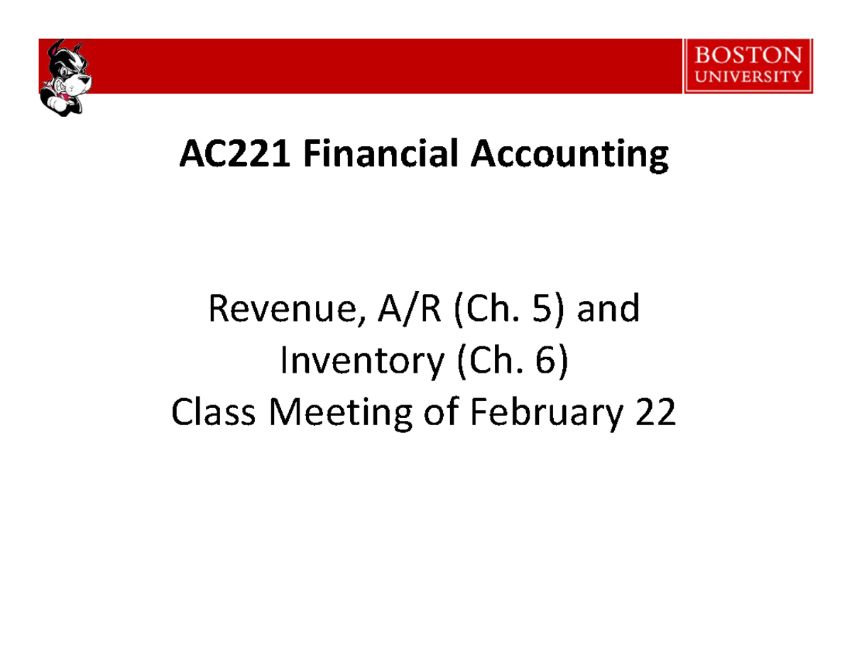 lecture notes for classlecture notes for class - AC221 Financial ...