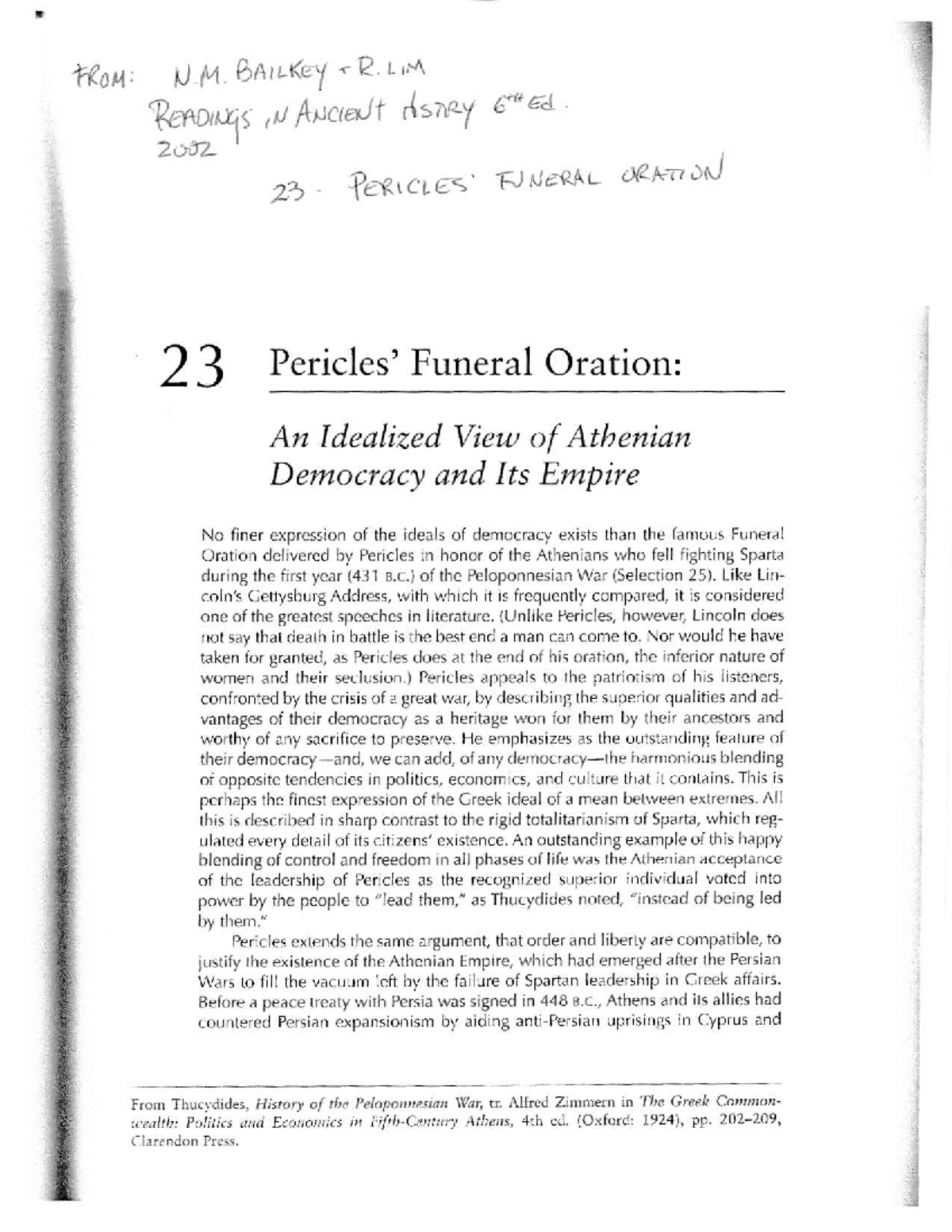 Thucydides+Pericles+Funeral+Oration - f(0il: il g bnu-