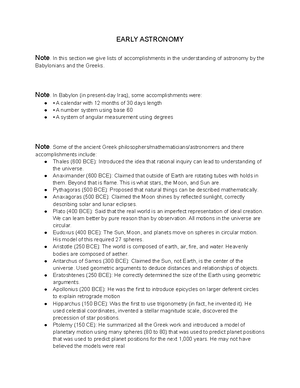 Astronomy Chapter 2 Notes Cycles and Seasons Motions in the Sky ...
