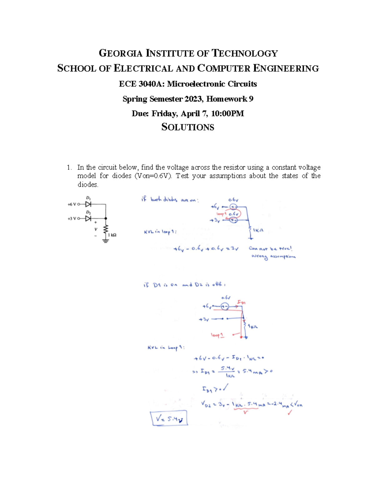 HW9-solutions - aaaaaaaaaaaaaa - ECE 3040 - GEORGIA INSTITUTE OF ...