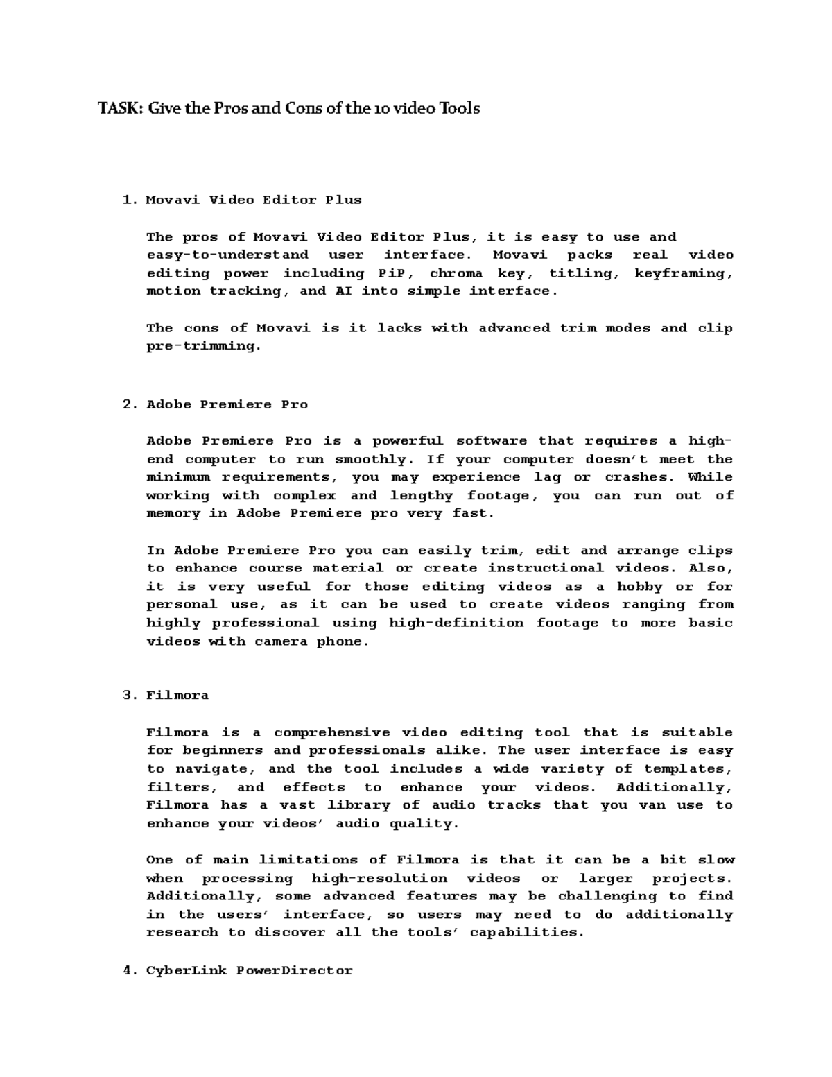 TASK - I'm 1st year college with the course Bachelor of Science in ...