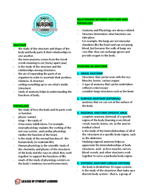 Anaphy Reviewer pt1 - Midterm reviewer CHAPTER 1: The Human Organism ...