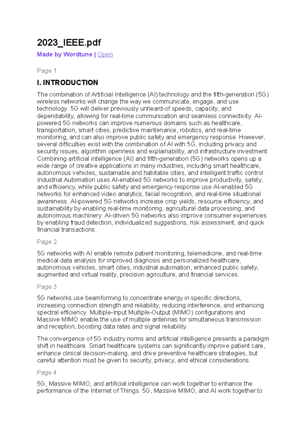 2023 IEEE - read - 2023_IEEE Made by Wordtune | Open Page 1 I ...