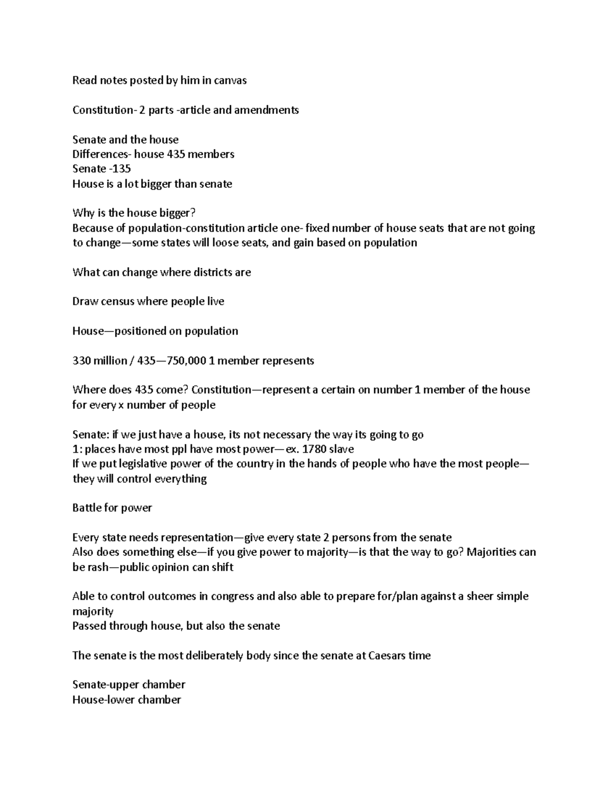 American GOV- 2:14 Notes - Read notes posted by him in canvas ...
