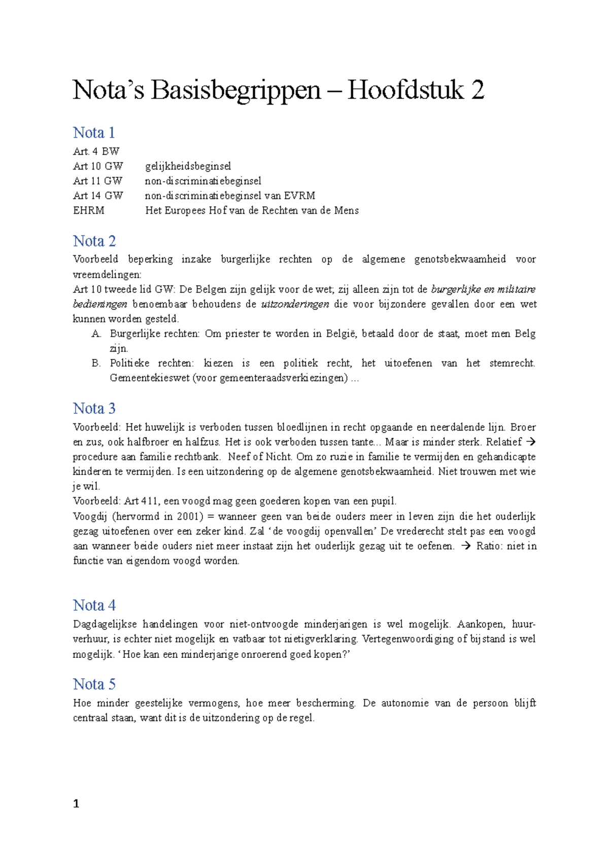 Nota's bassisbegrippen - Hoofdstuk 2 - Nota’s Basisbegrippen ...