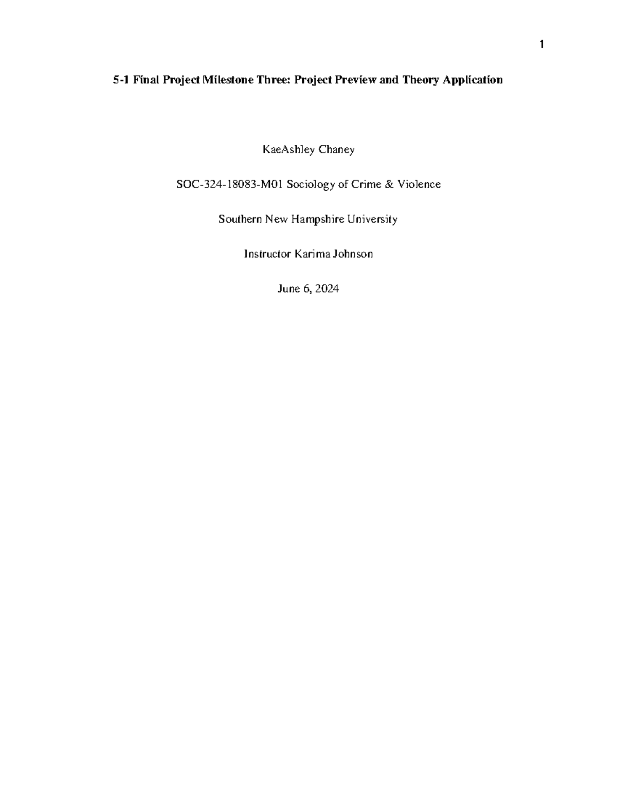 5-1 Final Project Milestone Three Project Preview and Theory Application - The main reason I ...