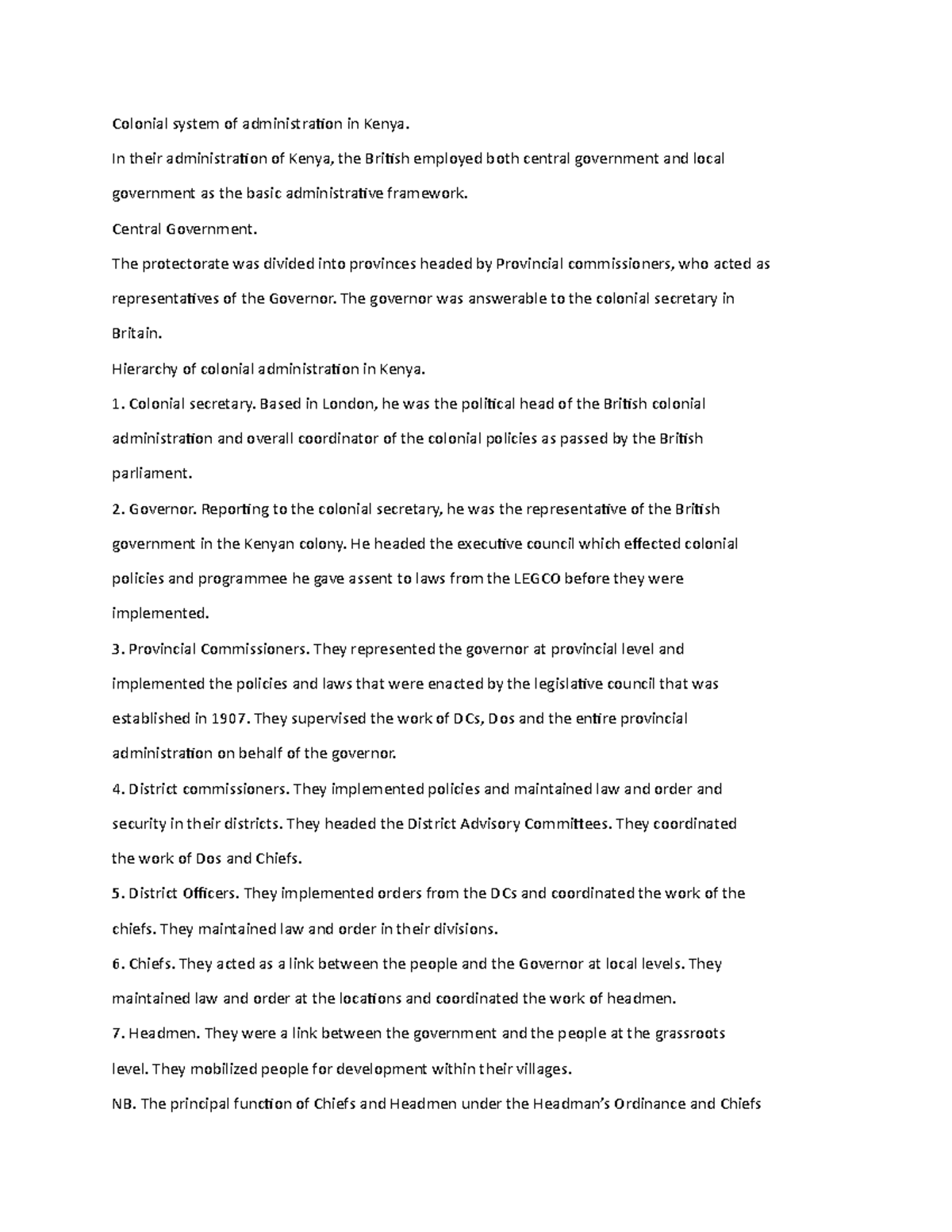 24 - notes for World Civilizations II - Colonial system of ...