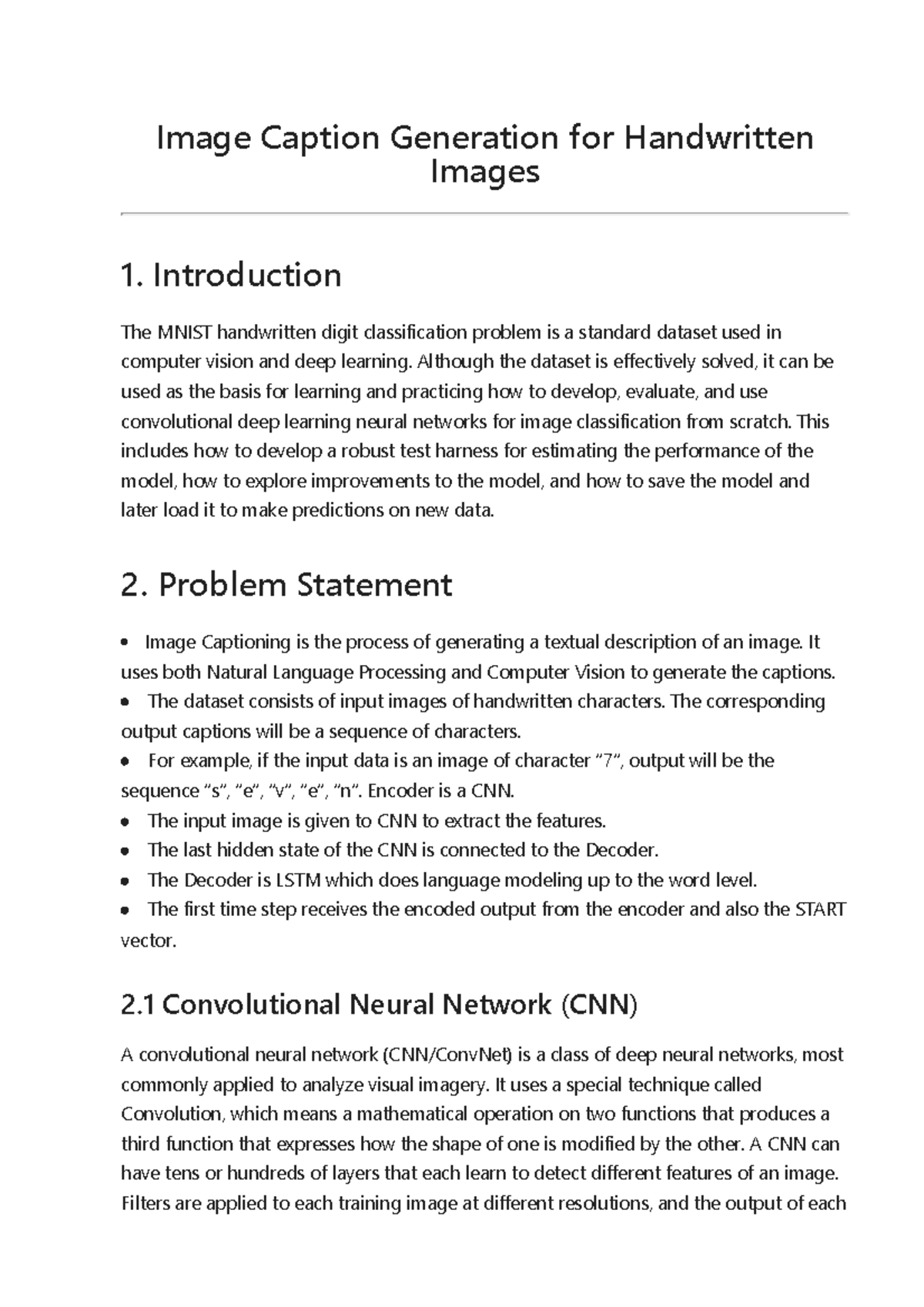 Image Caption Generation for Handwritten Images - Introduction The ...