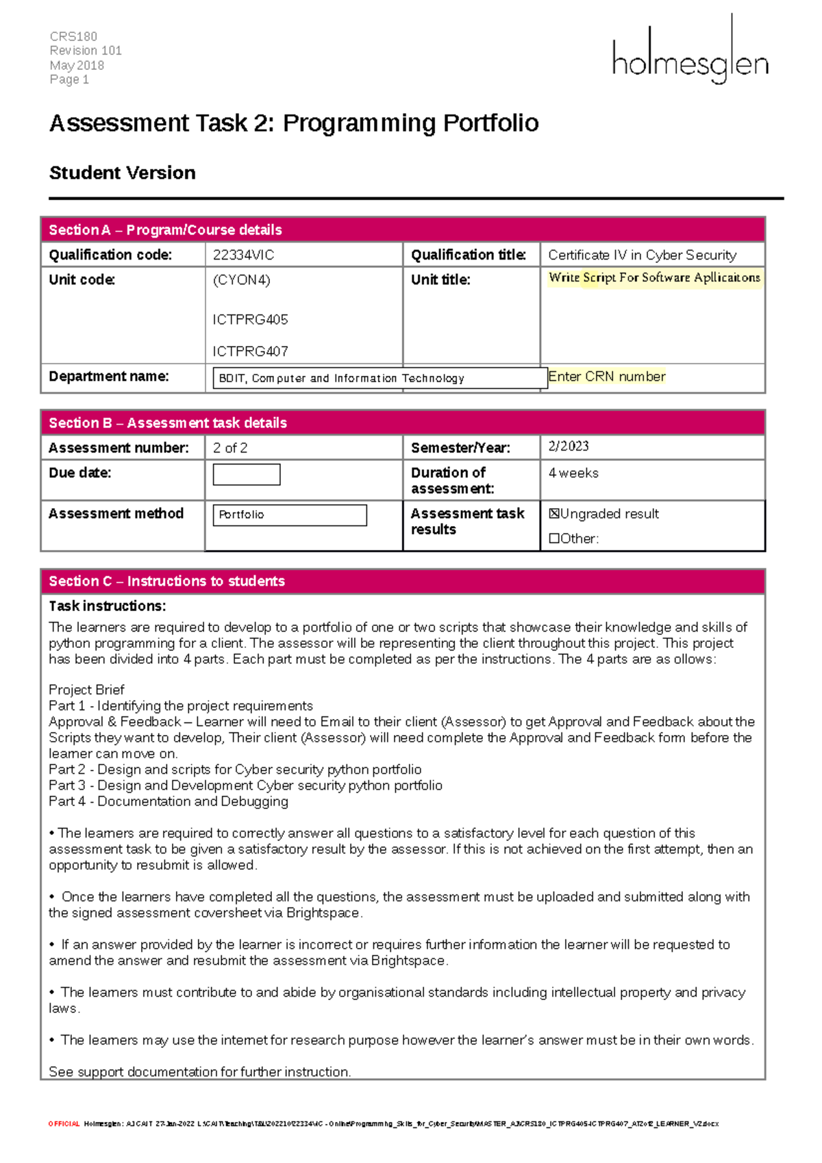 Ass 2 of 2 - very useful information included and it is a passed ...