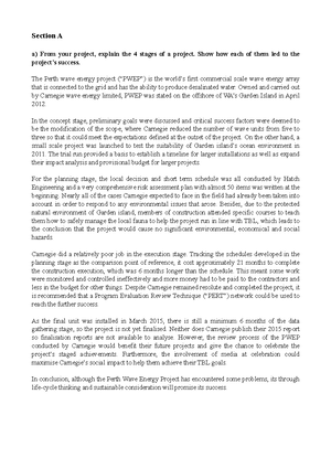 GENG5505 - UWA - Project Management and Engineering Practice - Studocu