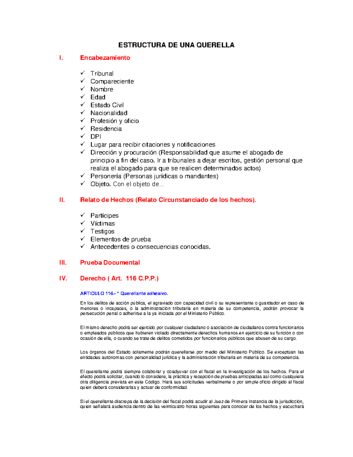 Estructura-de-una-querella compress - ESTRUCTURA DE UNA QUERELLA I ...