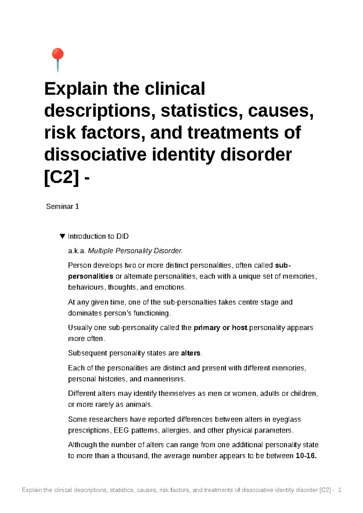 Explain the clinical descriptions statistics causes risk factors and ...