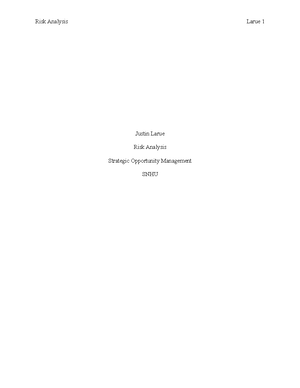 Module 5 Milestone 3 - Justin Larue MBA 699 SNHU Milestone Three The ...