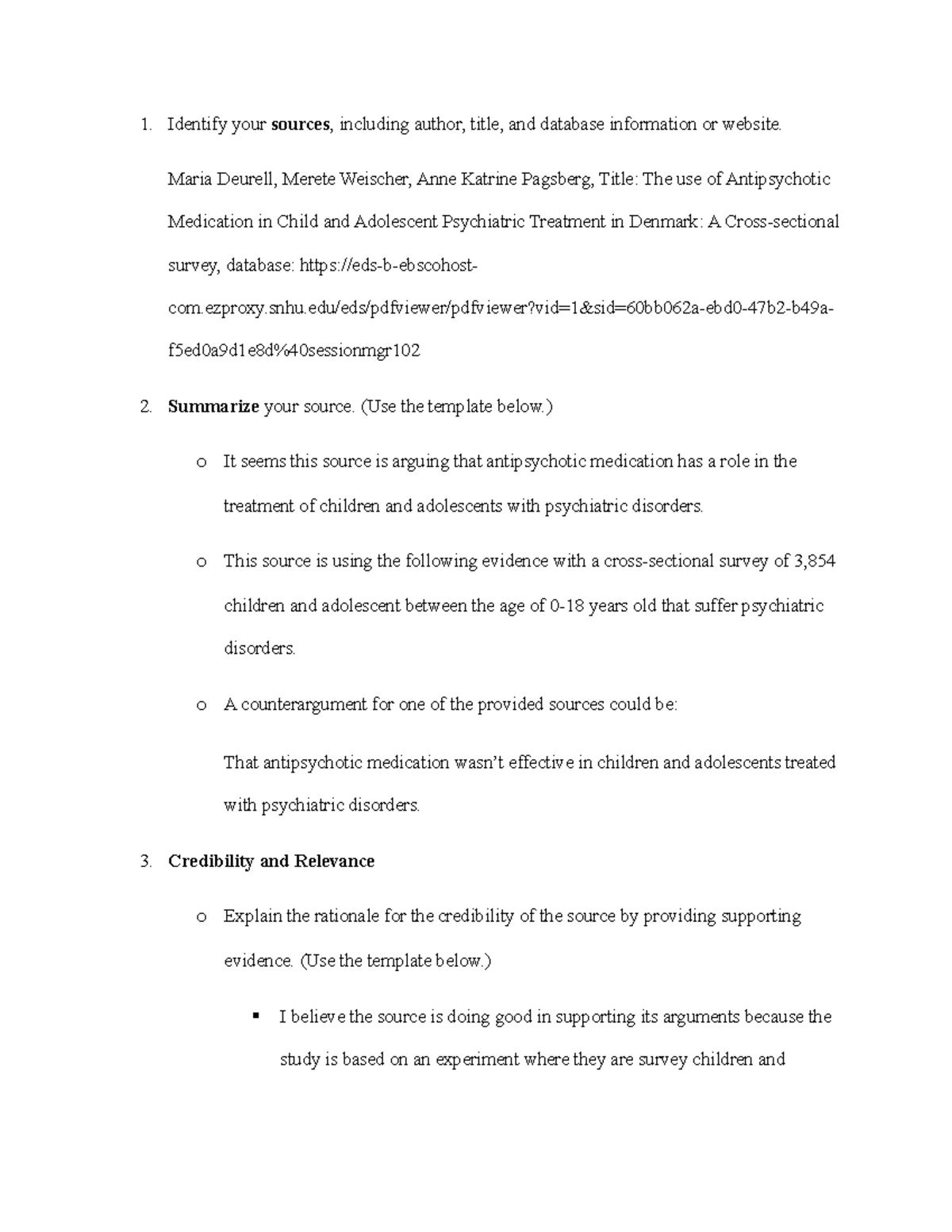 Source annotating - Identify your sources , including author, title ...