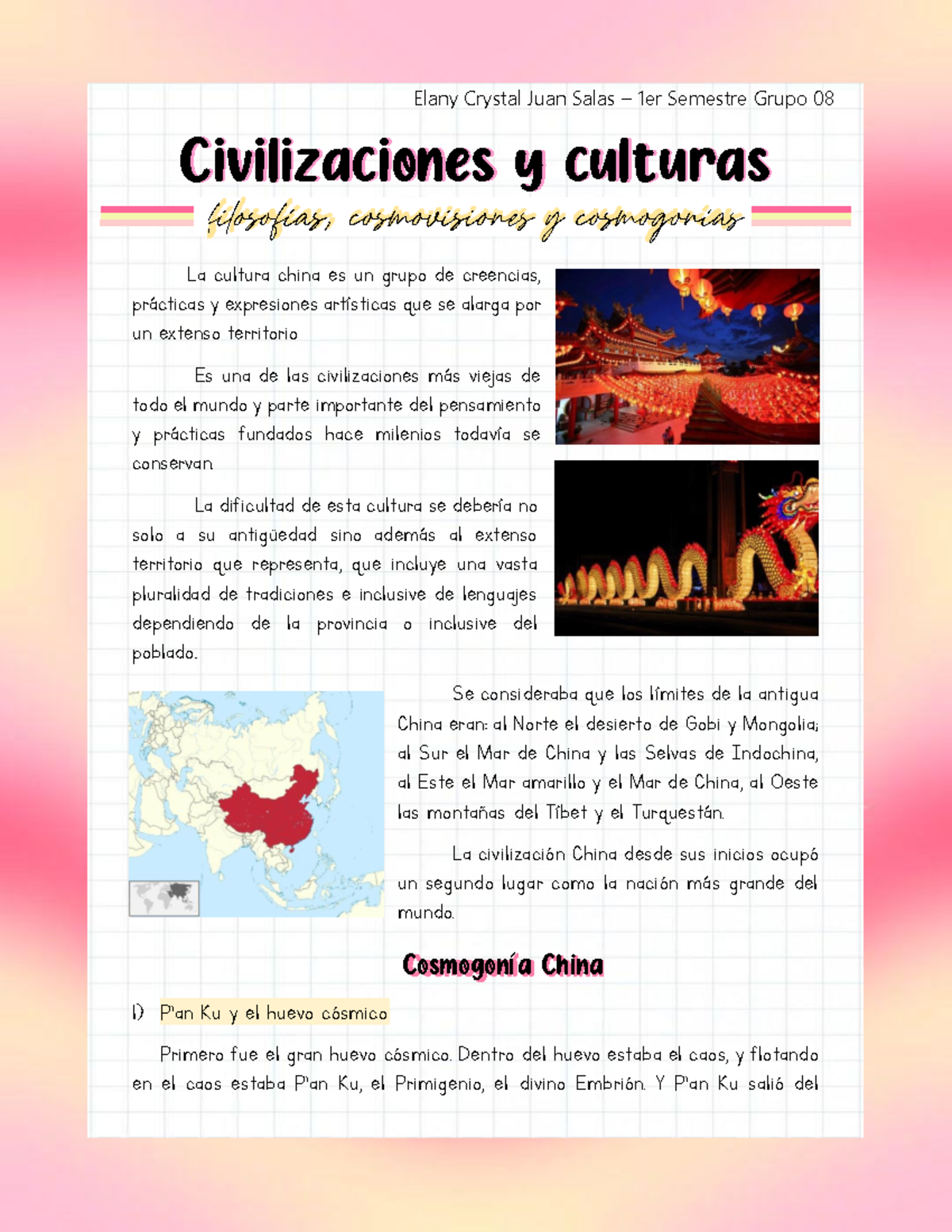 Cultura China - Civilizaciones y culturas CosmogonÌa China ...