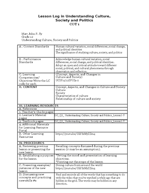 IP - For Indiginous People - Lesson Plan: Indigenous Children Standards ...