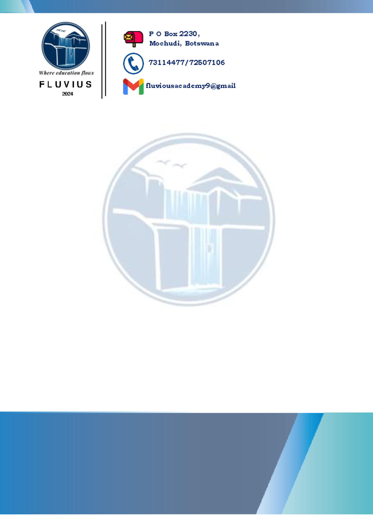 Letterhead - TEST - Machanical Engineering - P O Box 2230, Mochudi ...