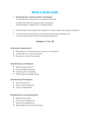 ME1120 WK04 Study Guide 1 - Week 4 Study Guide - Chapters 5, 11, 12 The emerging role of the ...