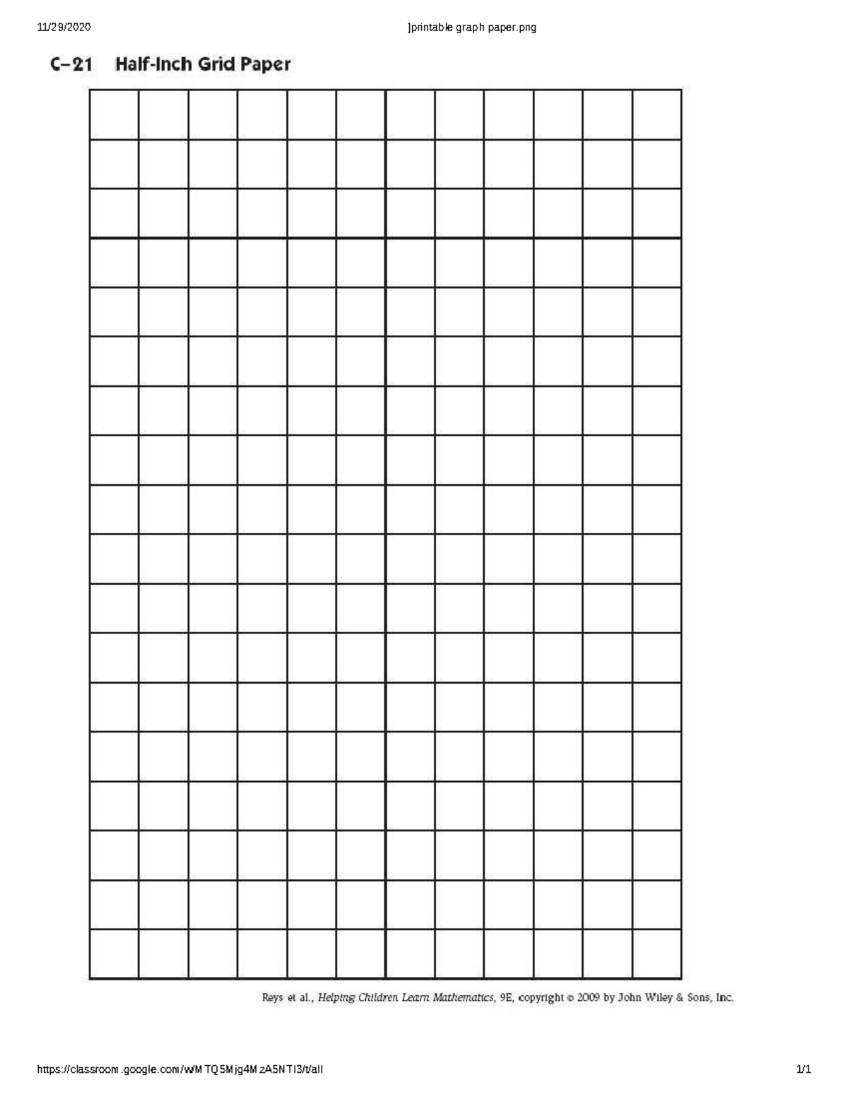 ]printable graph paper - graph paper Grid Paper Reys et al., Helping ...