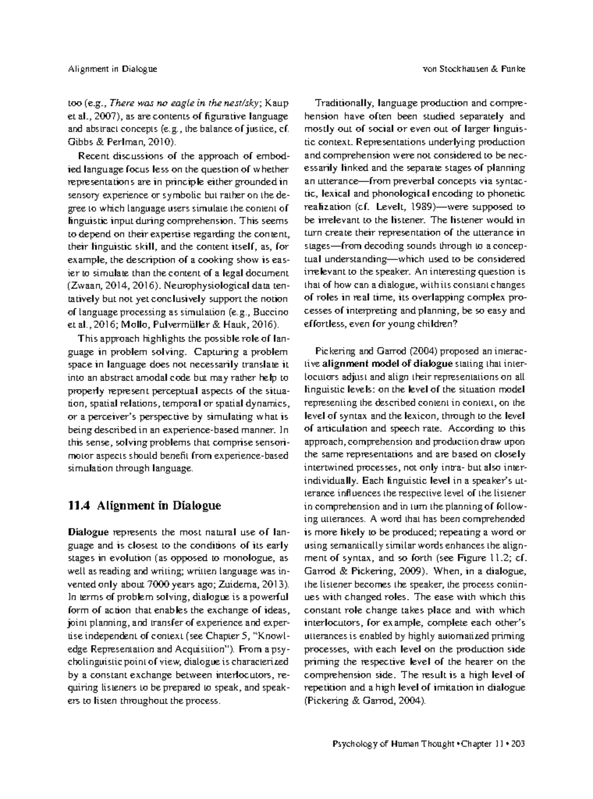 Psychology-14 - Research in the psychology of human thought - Alignment ...