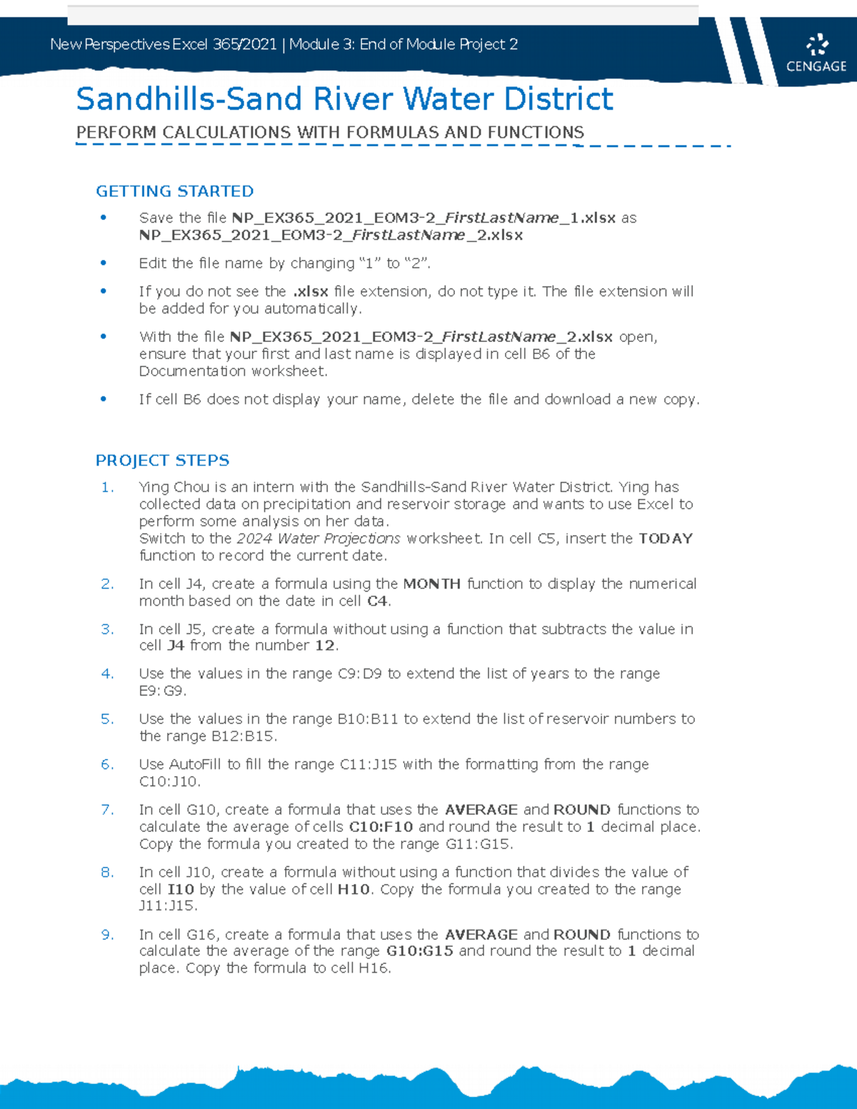 Instructions NP EX365 2021 EOM3-2 - New Perspectives Excel 365/2021 ...