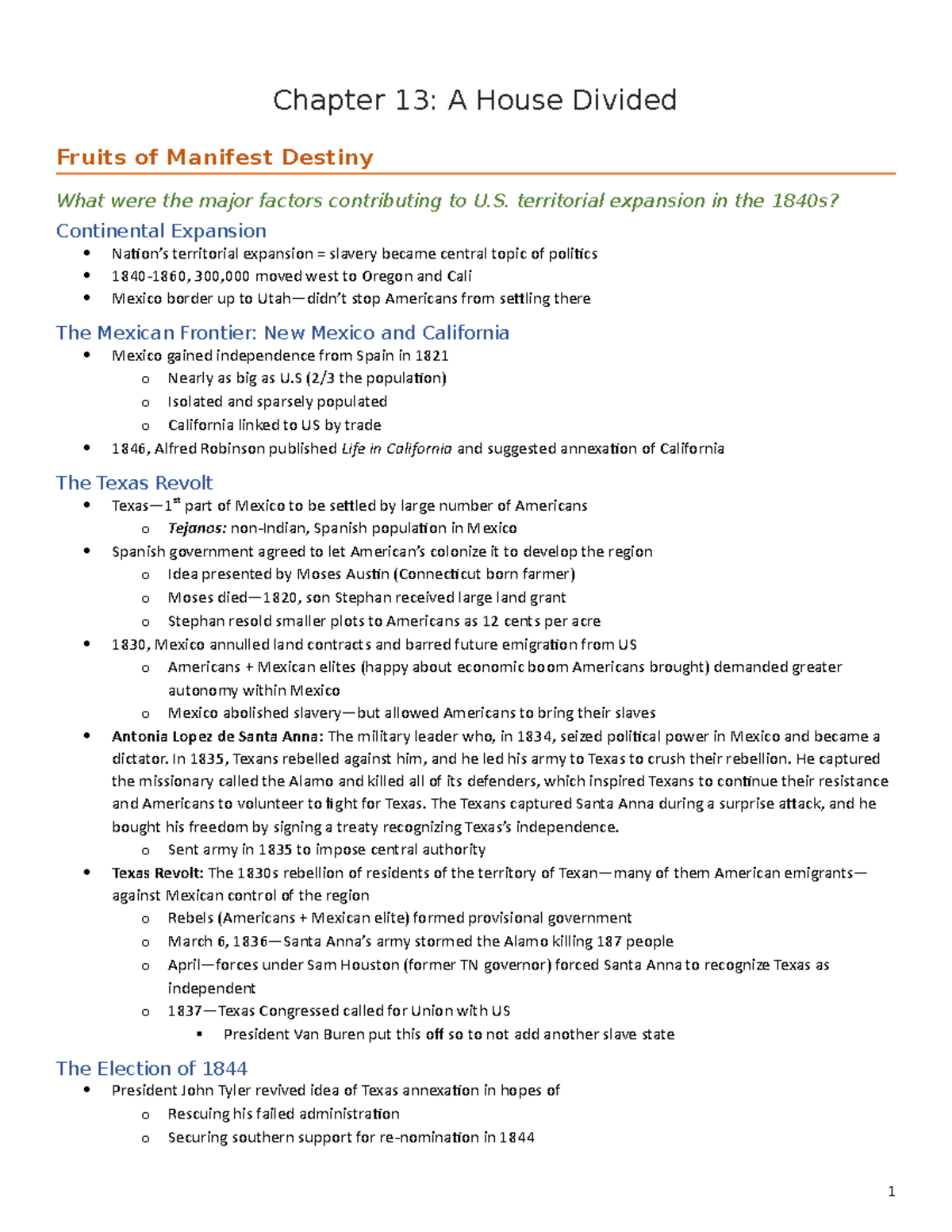 Chapter 13 Summary Give Me Liberty An American History Chapter 13