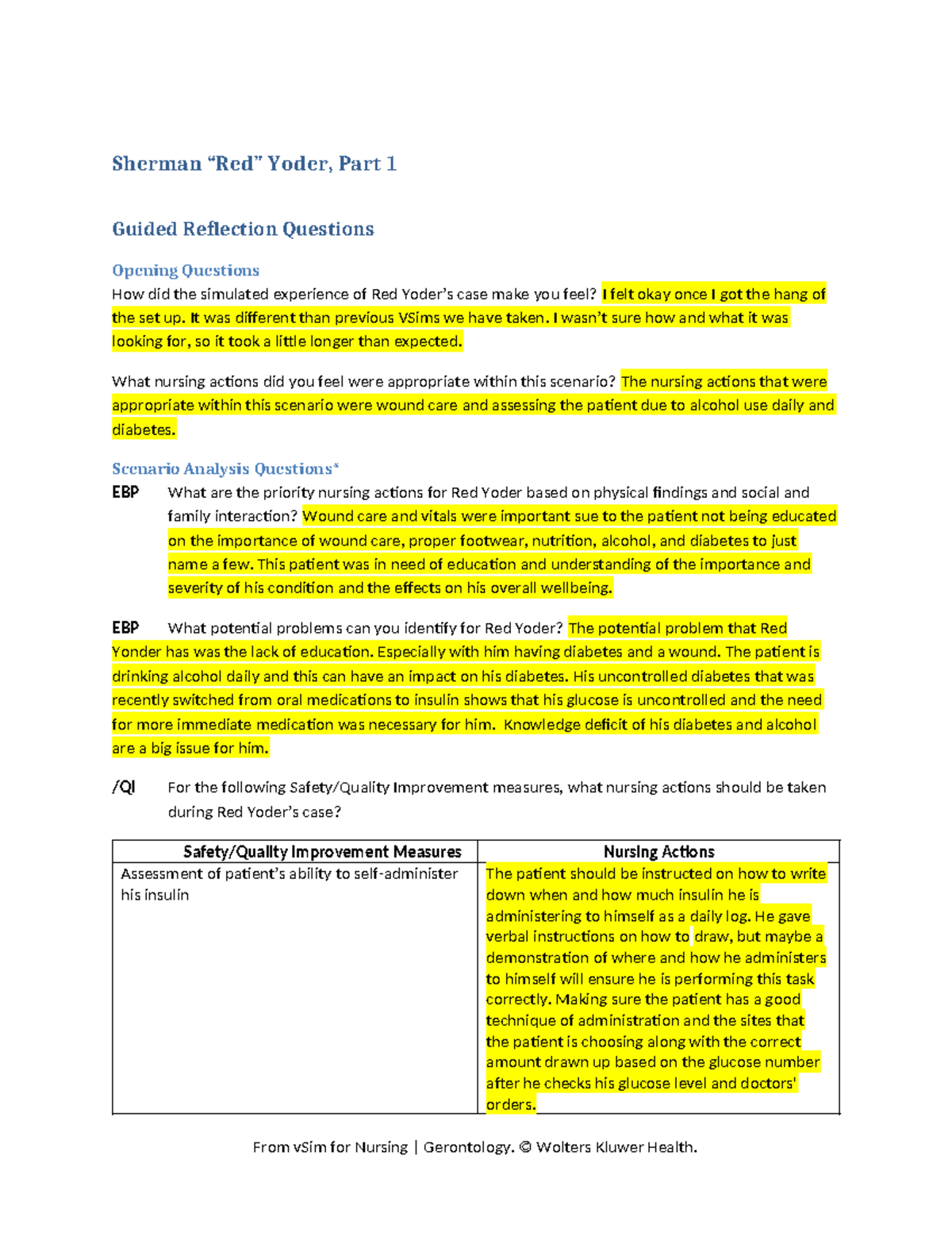 Gerontology Case Red Yoder Part1 GRQ (3) - Copy - Sherman “Red” Yoder ...